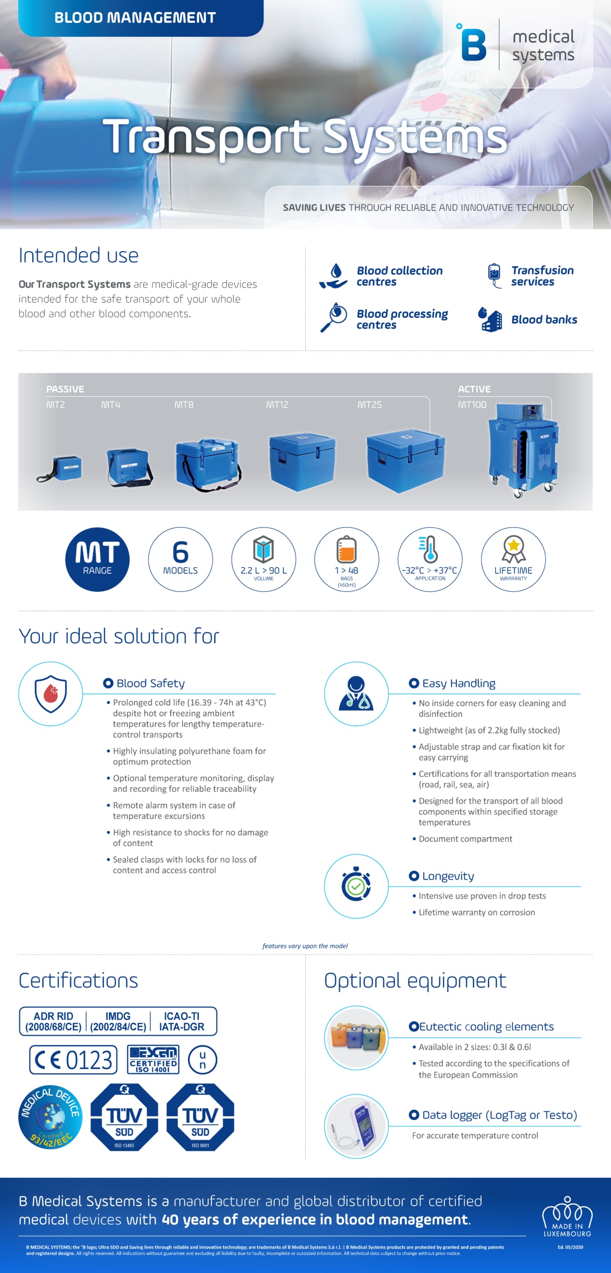 Blood Transport Systems - B Medical Systems (IN)