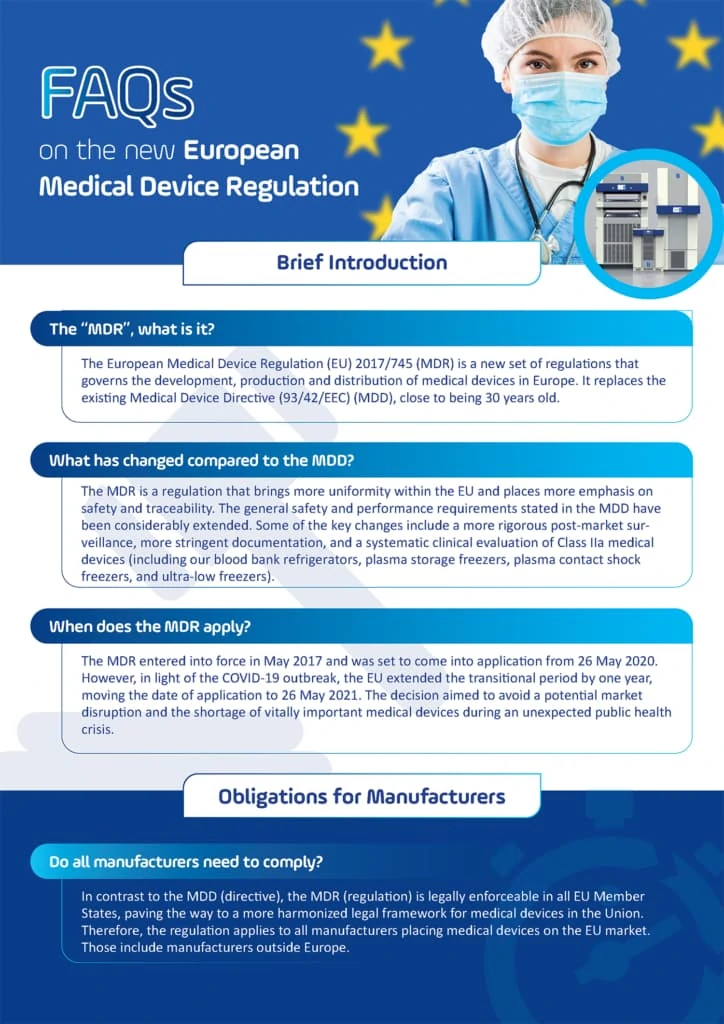 FAQ on the European Medical Device Regulation - B Medical Systems (IN)
