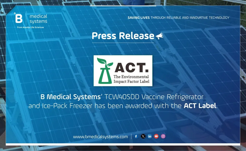 B Medical Systems' TCW40SDD receives the ACT label