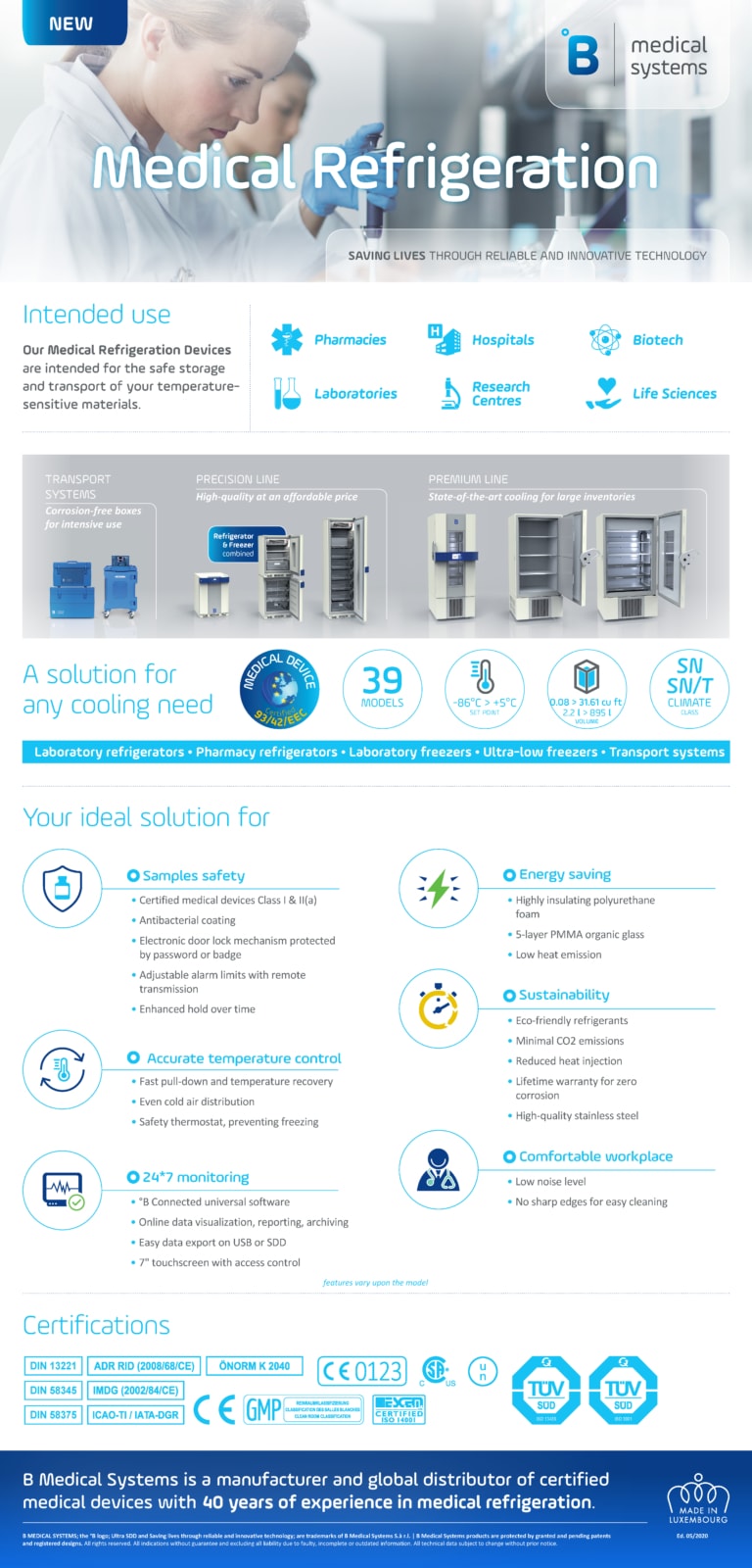 Medical Refrigeration Solutions - B Medical Systems