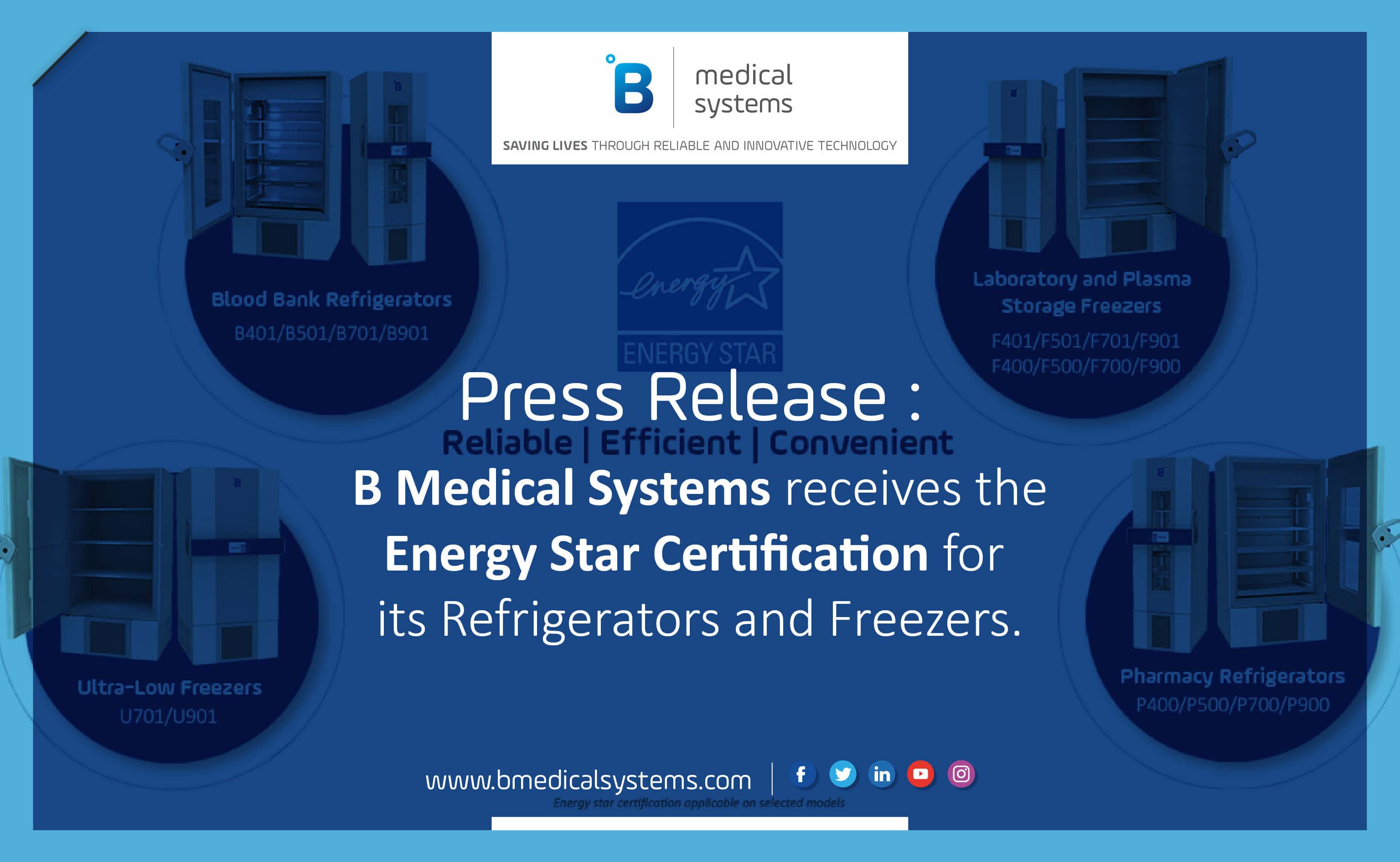 B Medical Systems receives the Energy Star Certification for its ...