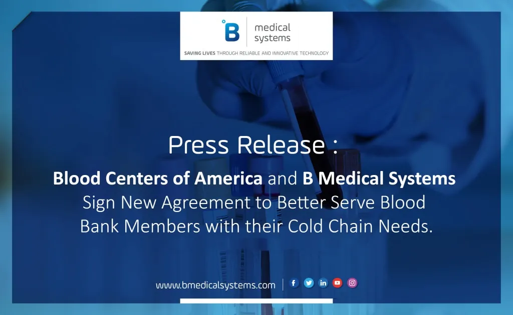 Blood Centers of America et B Medical Systems signent un nouvel accord ...